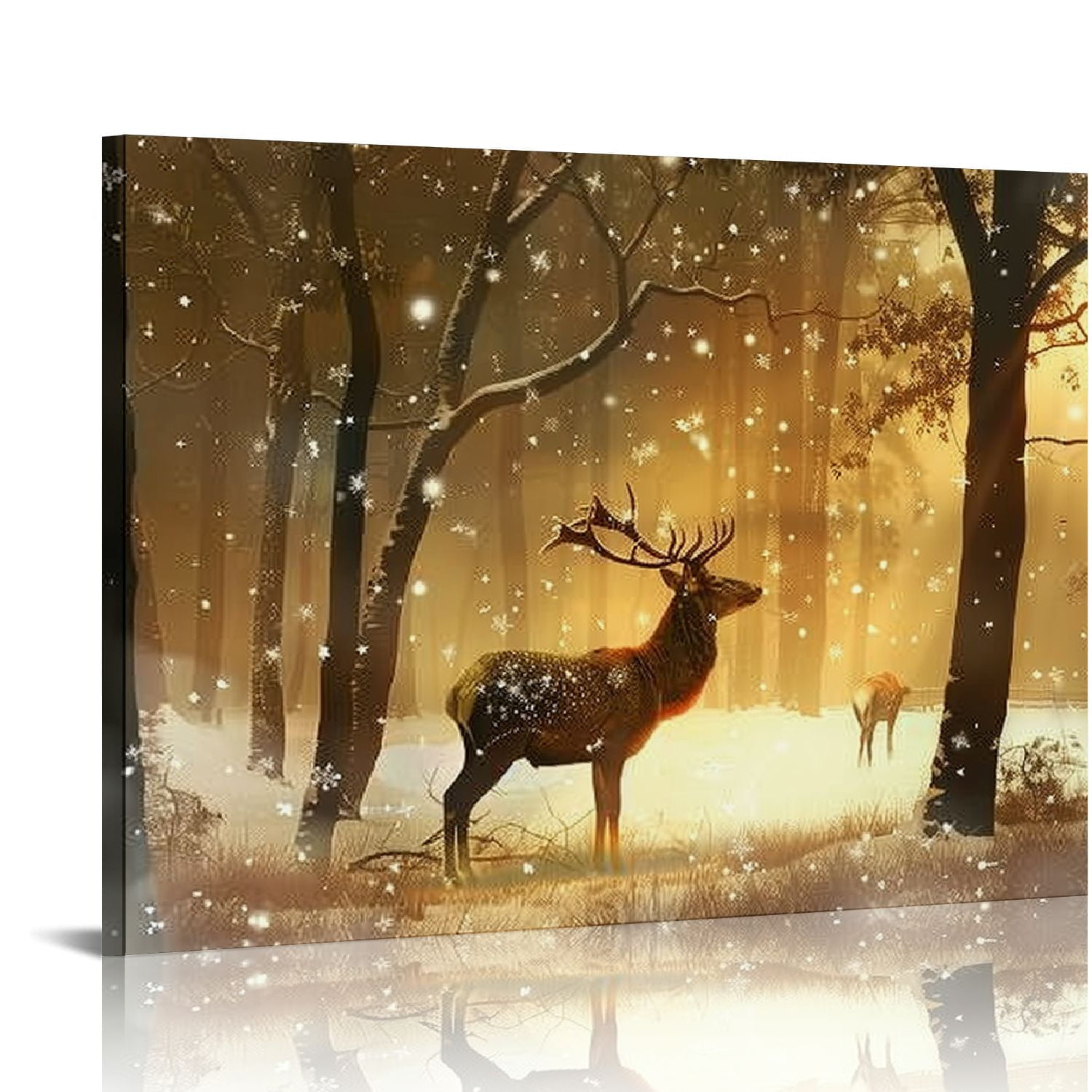 JEUXUS Sika Deer Canvas Wall Art For Living room Poster Printing ...