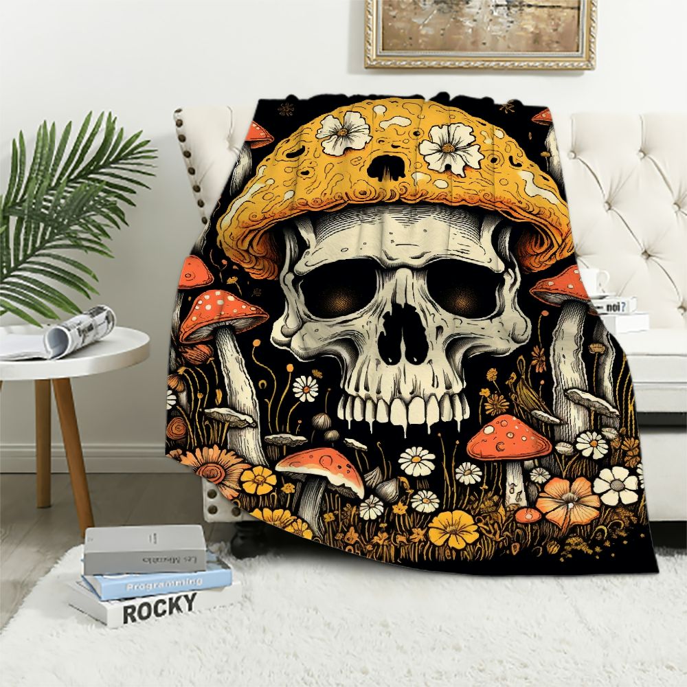 JEUXUS Skull and Snake Blanket and Throws Women Gifts Plush Soft Warm ...