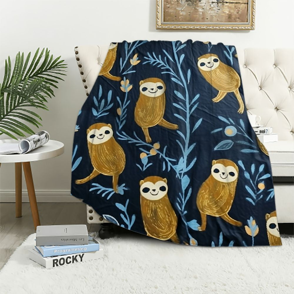 JEUXUS Sloth Blanket Gifts for Kids, Boys and Girls' Cute Throw Blanket ...