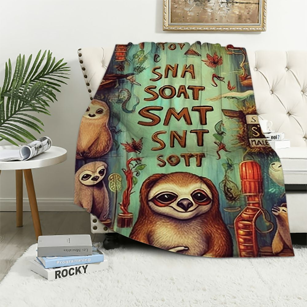 JEUXUS Sloth Gifts for Women,Sloth Gifts Sloth Blanket Throw Blankets ...