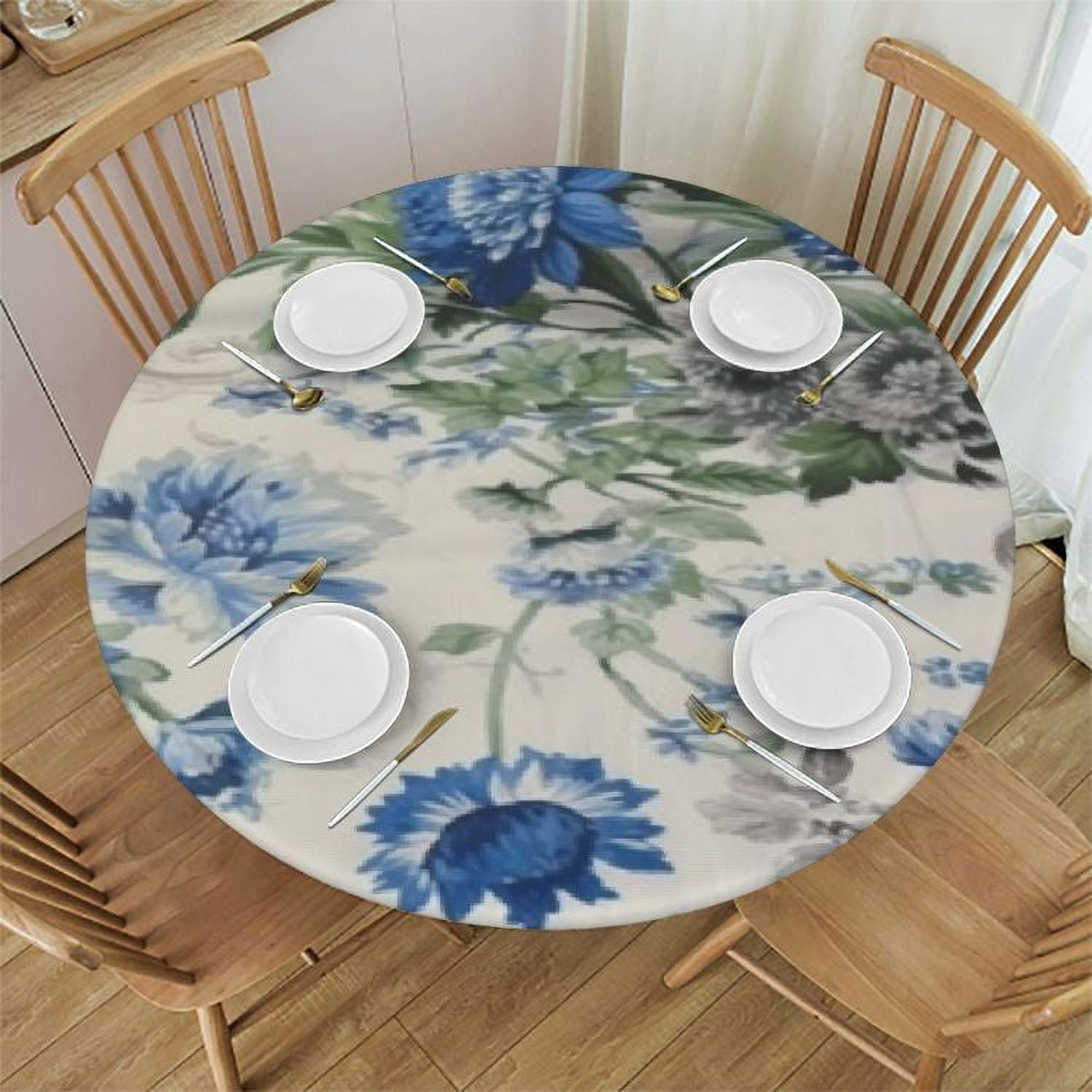 RUIYC Spring Summer Floral Tablecloth Butterfly Bird Flower Tablecloth ...