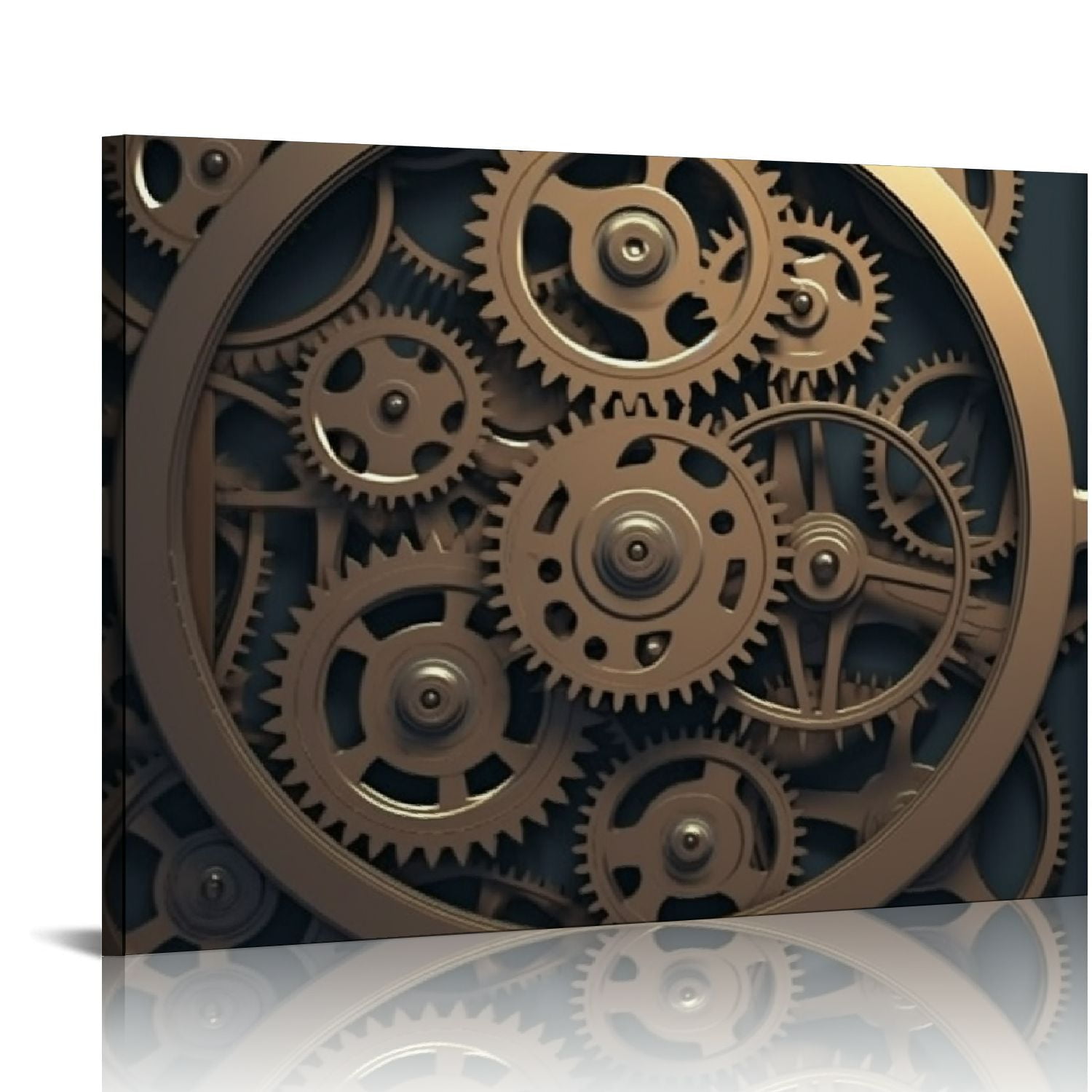 JEUXUS Steampunk Mechanical Gears Decorative Painting Canvas Poster ...
