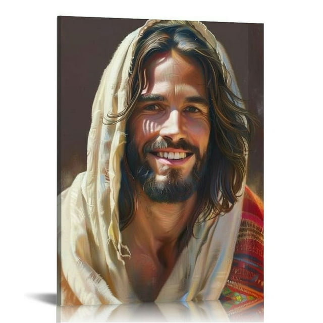 JEUXUS Stunning Artistic Aesthetics Jesus , Picture Of Jesus, Watercolor Christ Art, Smiling ...
