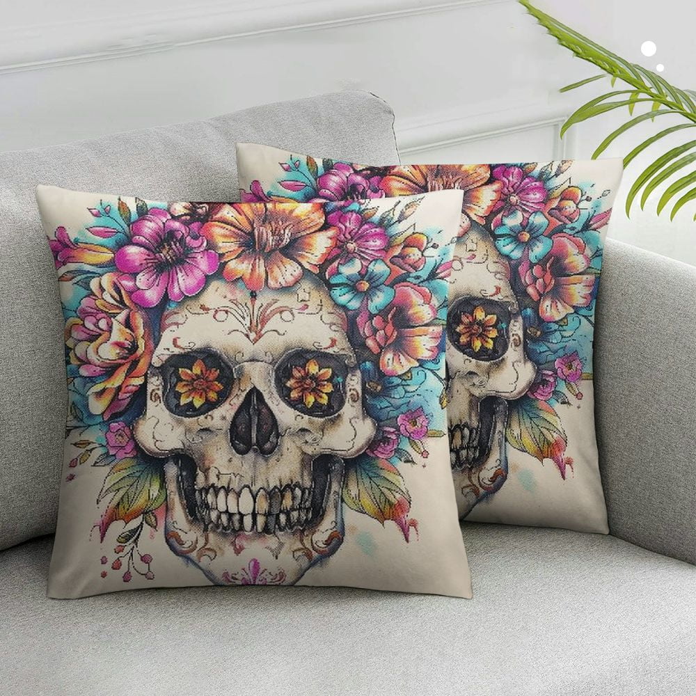 JEUXUS Sugar Skull & Da de los Muertos GRAPHC Colorful Mexcan Skull ...