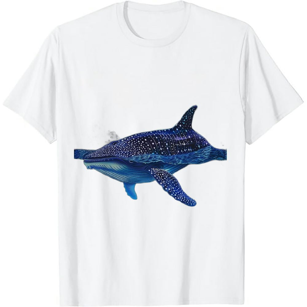 JEUXUS Surrealism Starry Night Whale Shark T-Shirt - Walmart.com