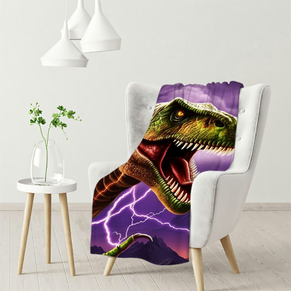 JEUXUS T-Rex Blanket for Bed Jurassic Throw Blanket for Boys, Men ...