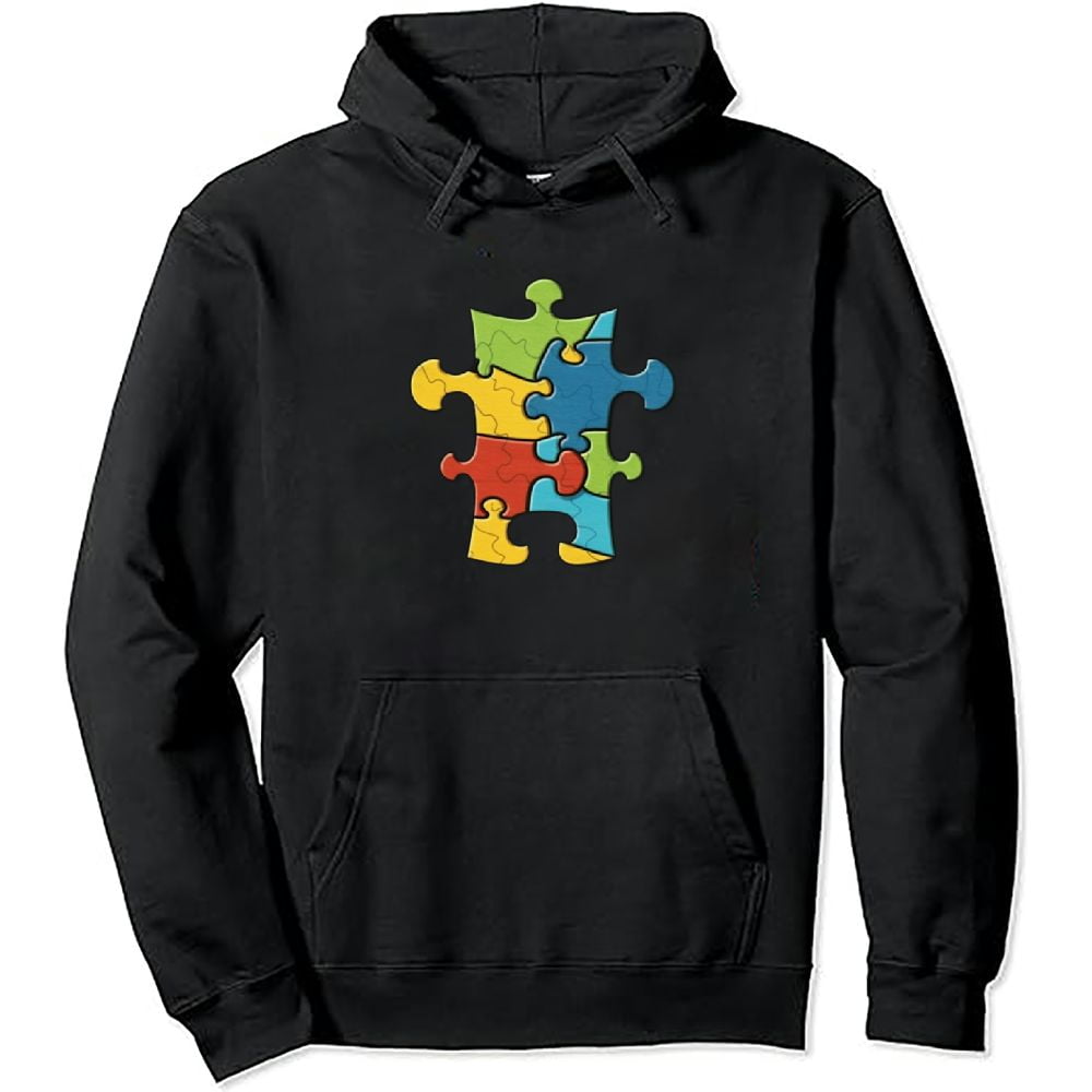 JEUXUS Teach Love Hope Inspire Hoodie Autism Awareness Teacher Gift ...