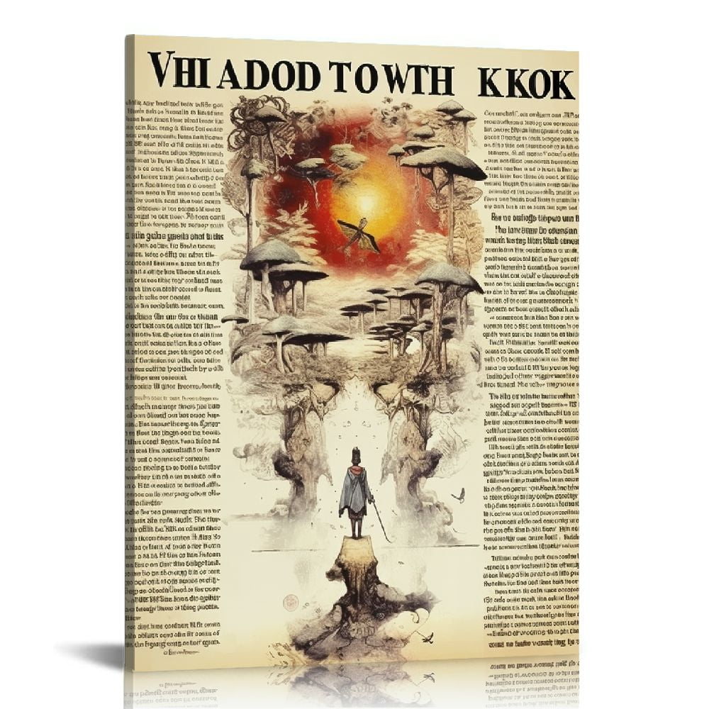 JEUXUS The Path Of Walking Alone Dokkodo Japanese Samurai Poster Canvas ...