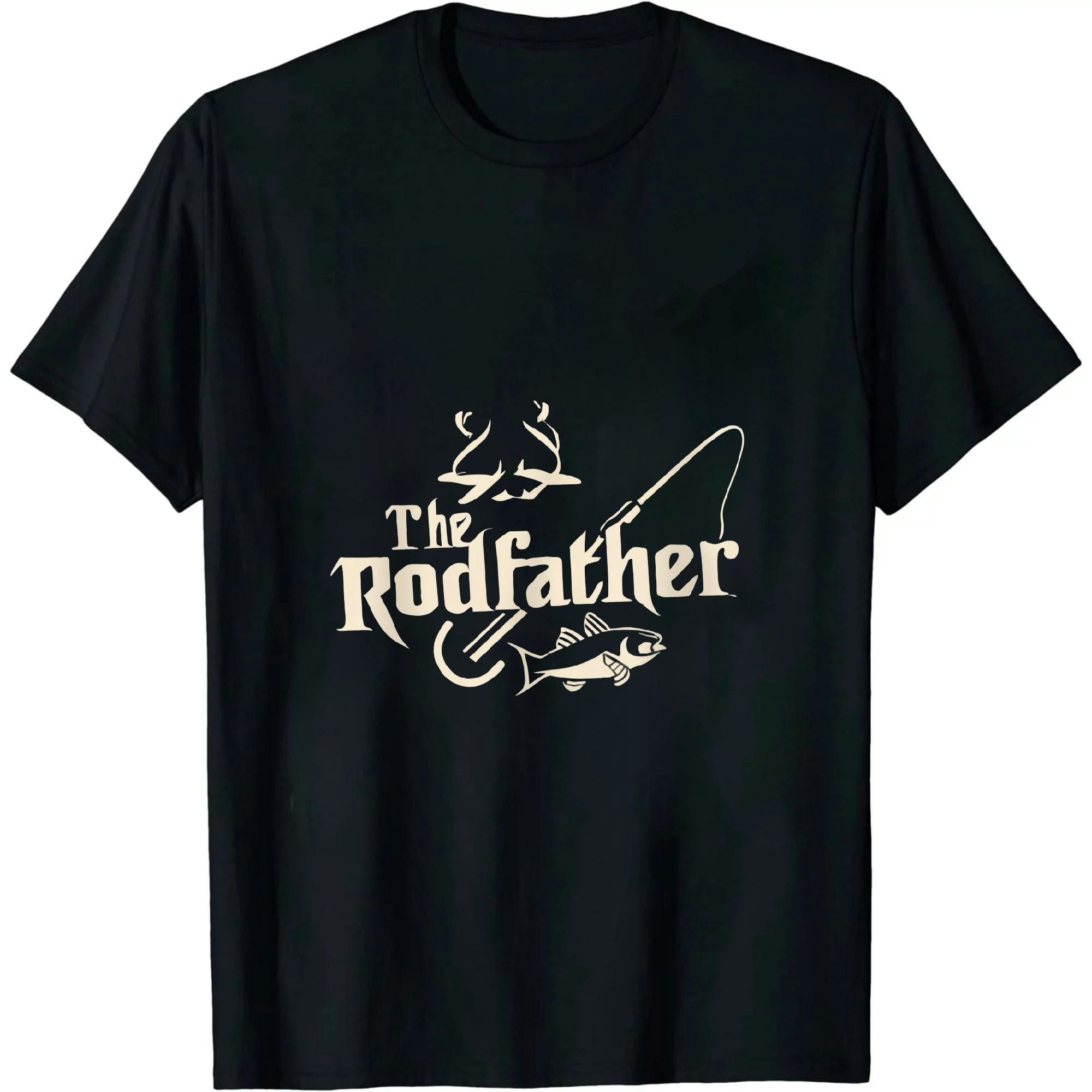 JEUXUS The Rodfather Pun Parody Fishing Fisherman Humor Funny Joke Mens ...
