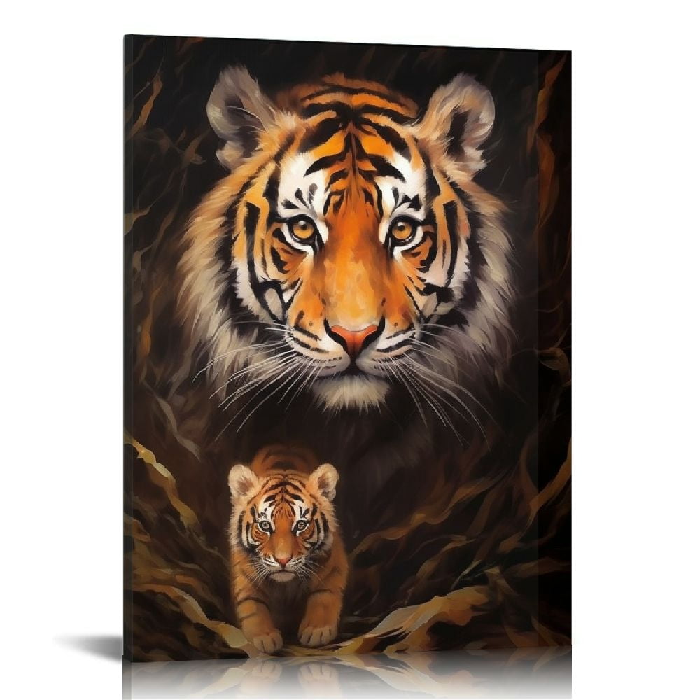 JEUXUS Tiger Canvas Painting To My Son Print Poster Little Tiger ...