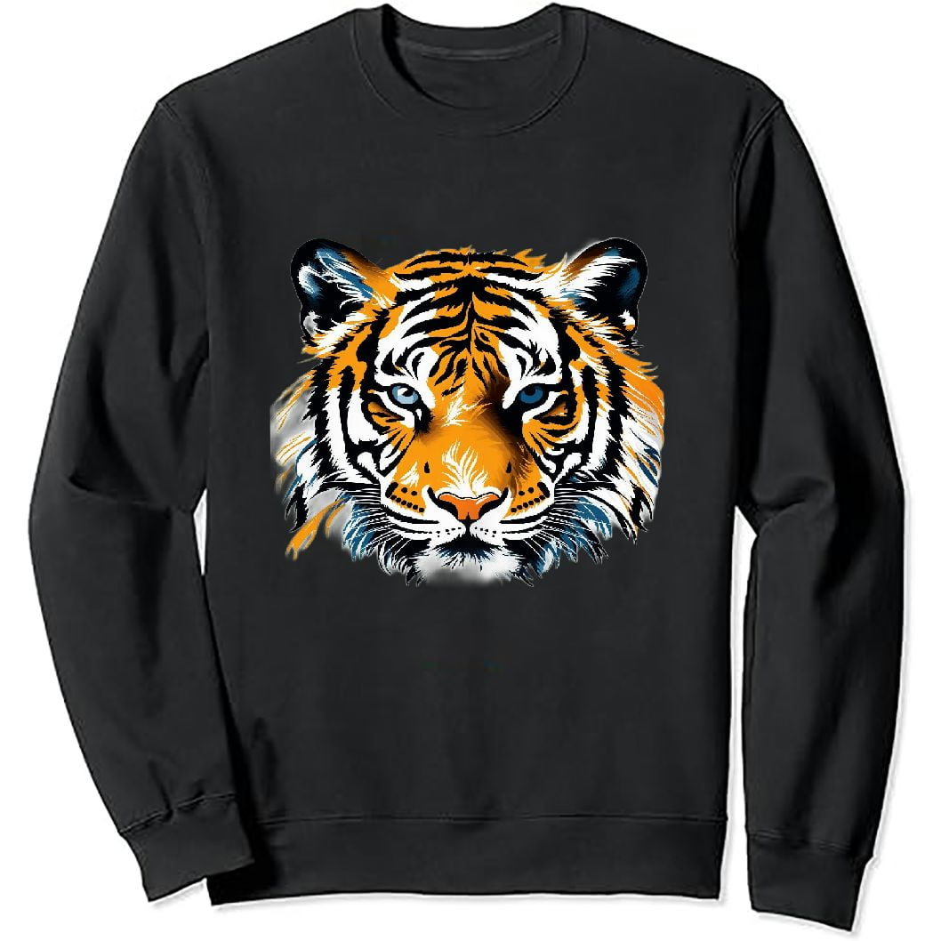 JEUXUS Tiger Head Unisex Design for Men, Women, Boys & Girls pullover ...