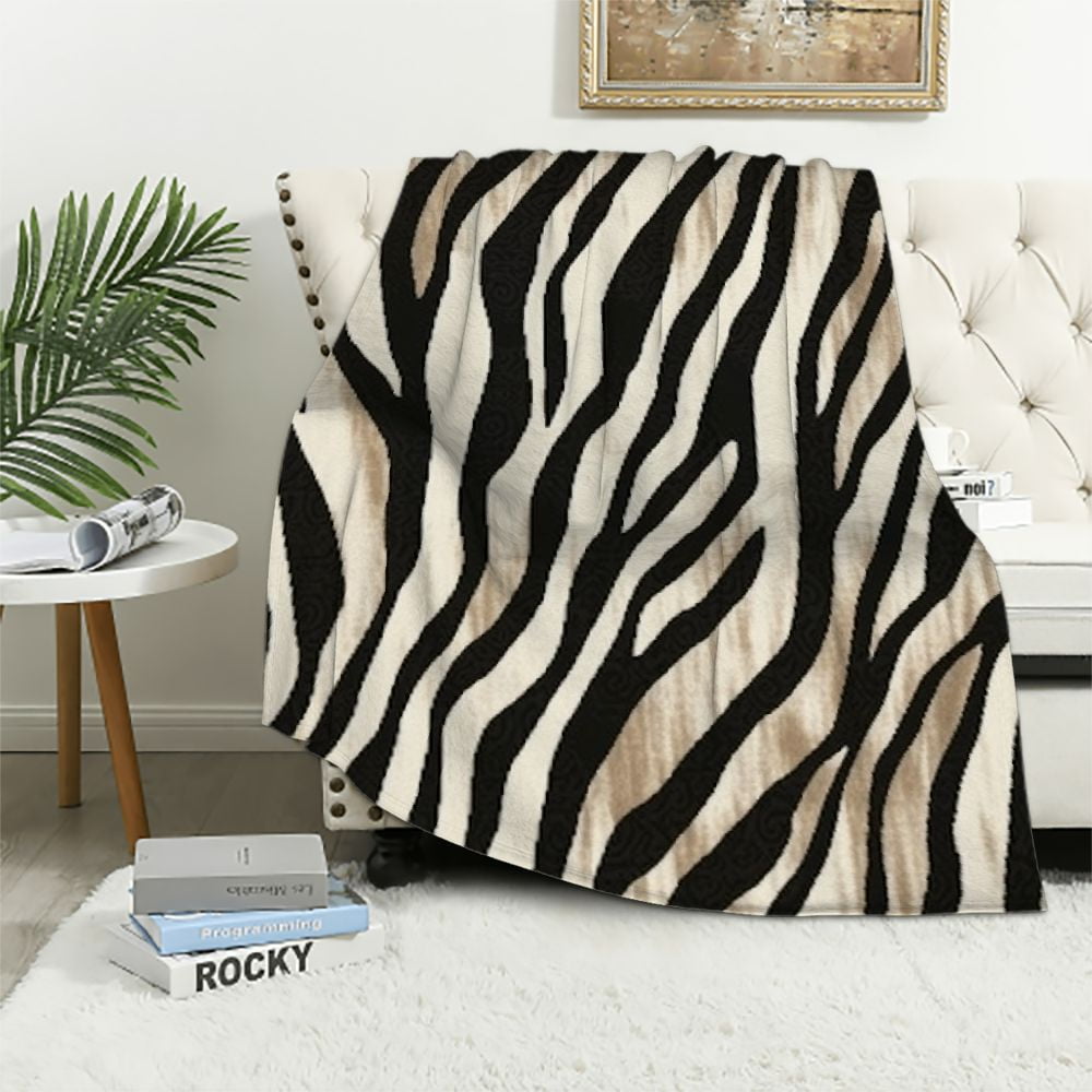 JEUXUS Tiger Print Blanket Soft Warm Bedding Bed Throw Blankets for ...