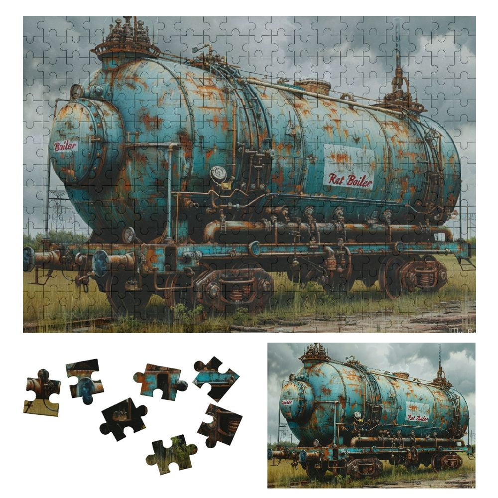 JEUXUS Train Tracks Wooden Jigsaw Puzzle Challenging Difficult Wood ...