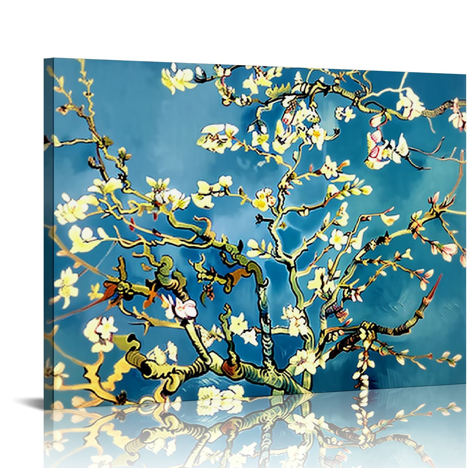 JEUXUS Van Gogh Wall Art - Blossoming Almond Tree Poster - Vincent Van ...