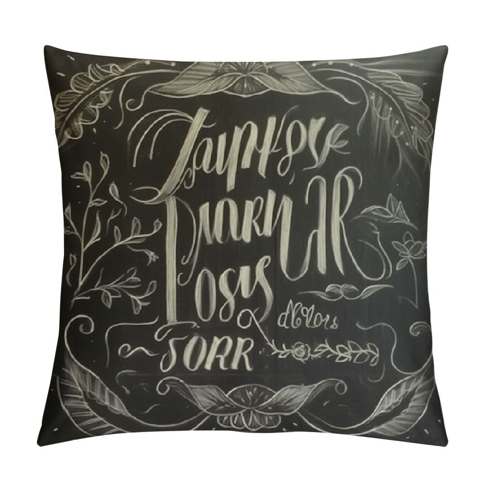 JEUXUS Vintage Bible Verse Scripture Quotes Psalms Sayings Pillow Case ...