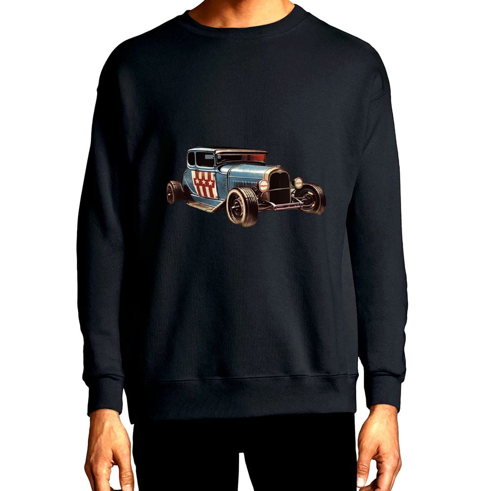 JEUXUS Vintage Racing-Classic Muscle Hotrod Car Garage Pullover ...
