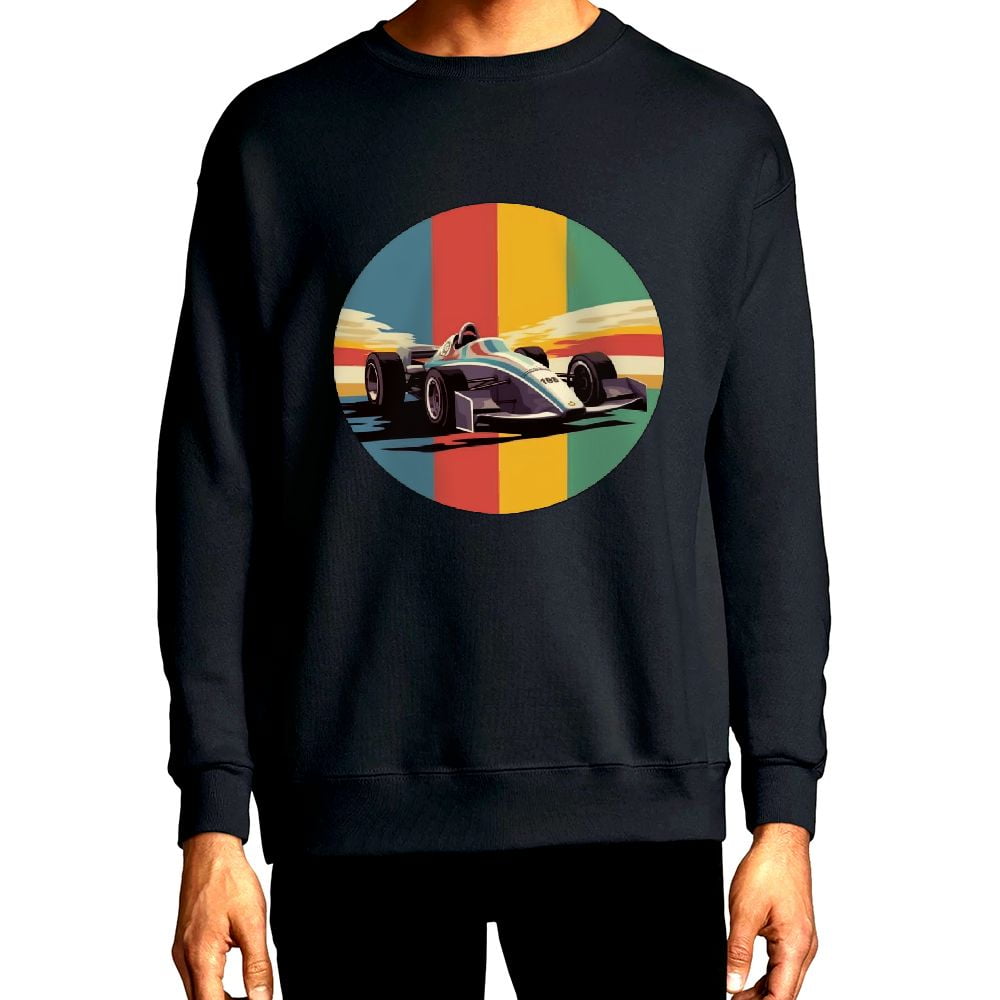 JEUXUS Vintage Retro One Formula Motor Sport Racing Fan Car Pullover ...