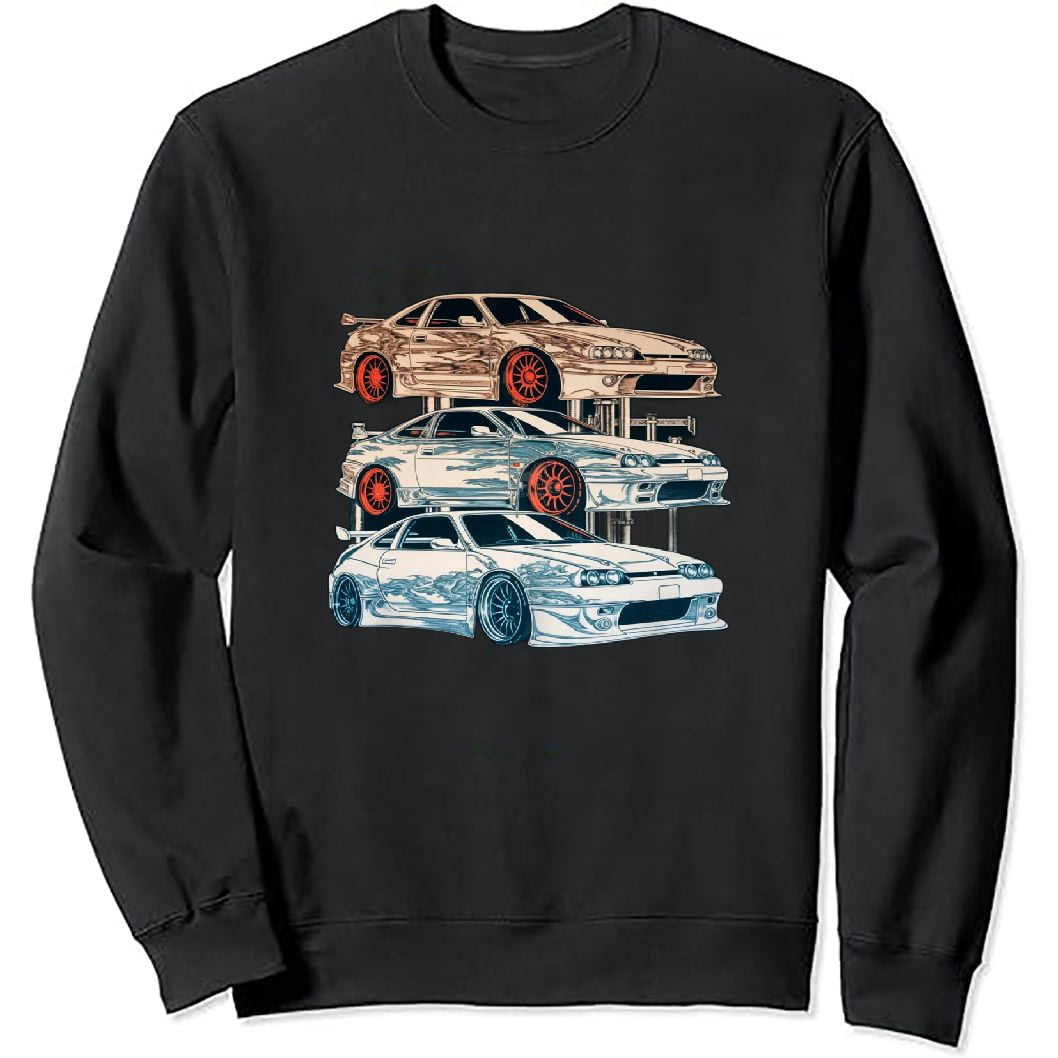 JEUXUS Vintage Skyline Automotive JDM Legend Tuning Car T-Shirt Long ...