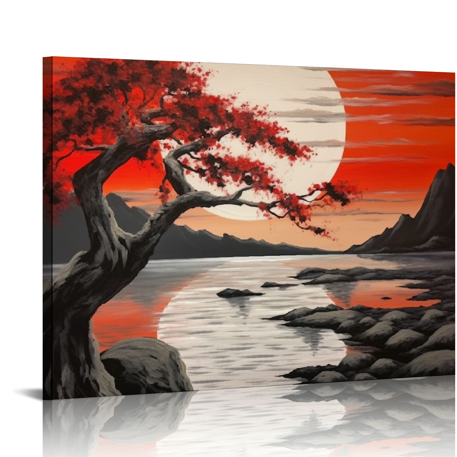 JEUXUS Wall Art Inner Framed Oil Paintings Printed on Canvas Modern ...