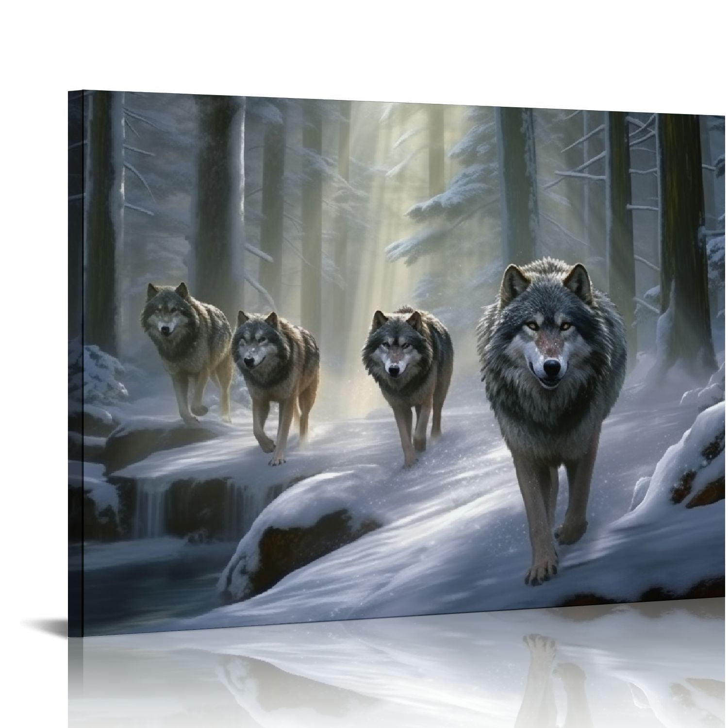 JEUXUS Wall Canvas Painting of Nature Animal, Wall Painting Art Decor ...