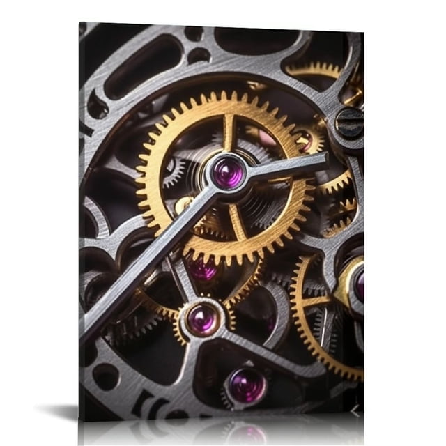 JEUXUS Wall Decorations for Living Room Old Mechanism Pictures Watch ...
