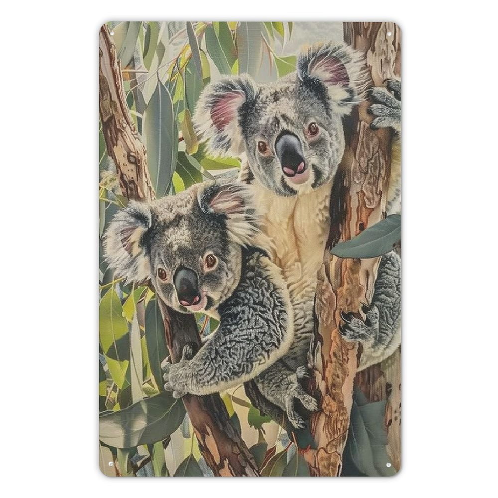 JEUXUS Wall Hanging 8*12in Koalas Tree Leaves 8x12in - Walmart.com
