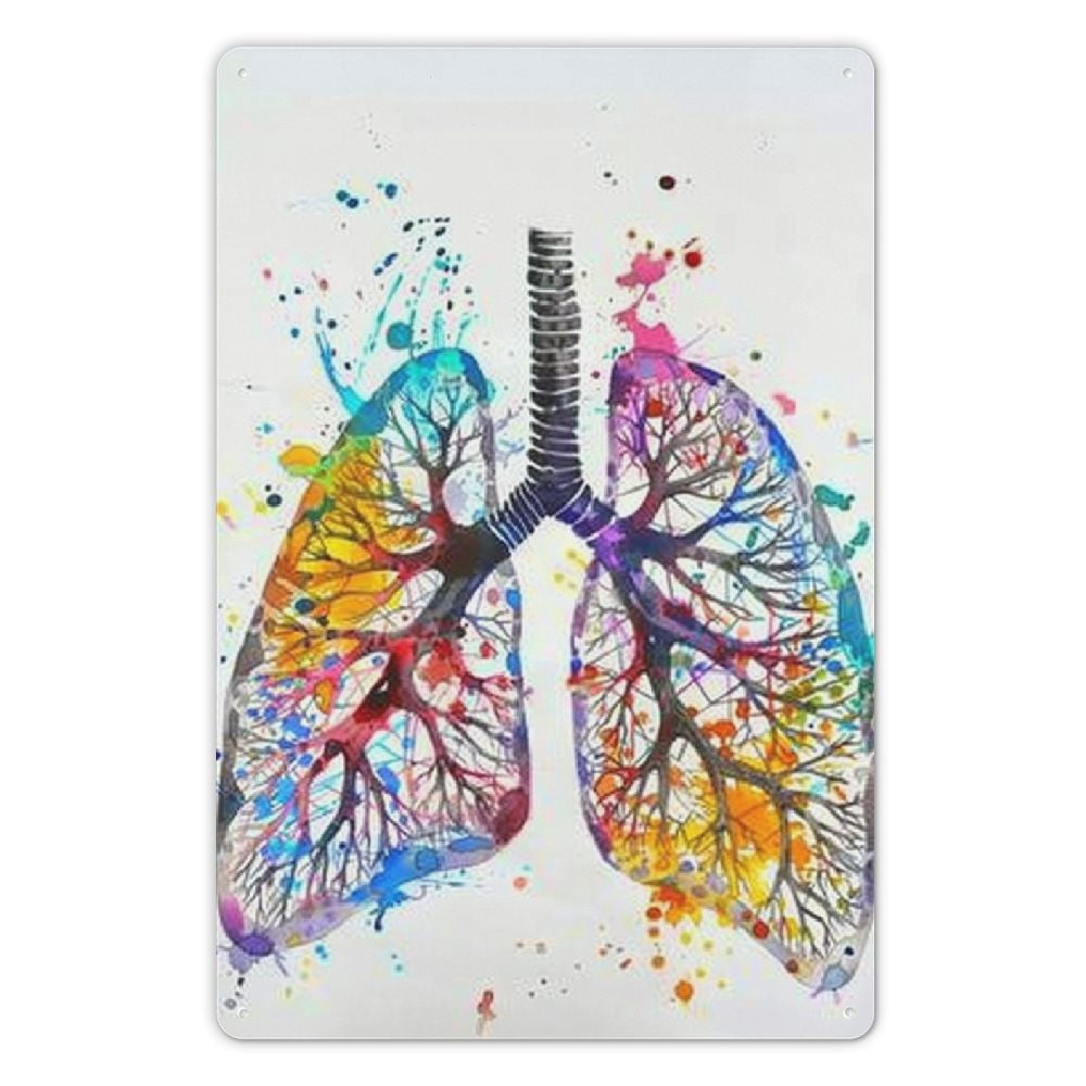 JEUXUS Wall Hanging 8*12in Lungs Paint Splatters 8x12in - Walmart.com
