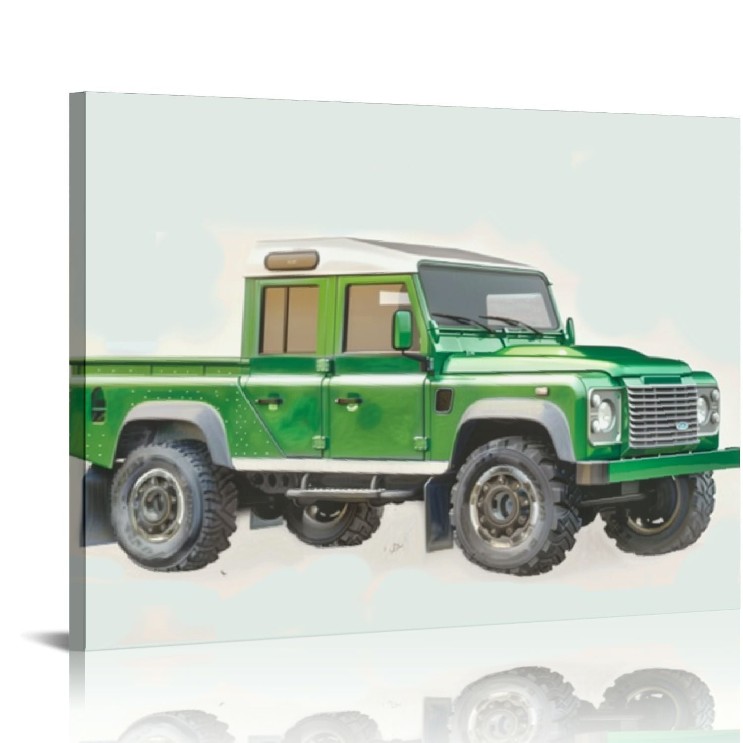 JEUXUS Watercolor Classic Car Art Prints- Retro Racecar Off-Road ...