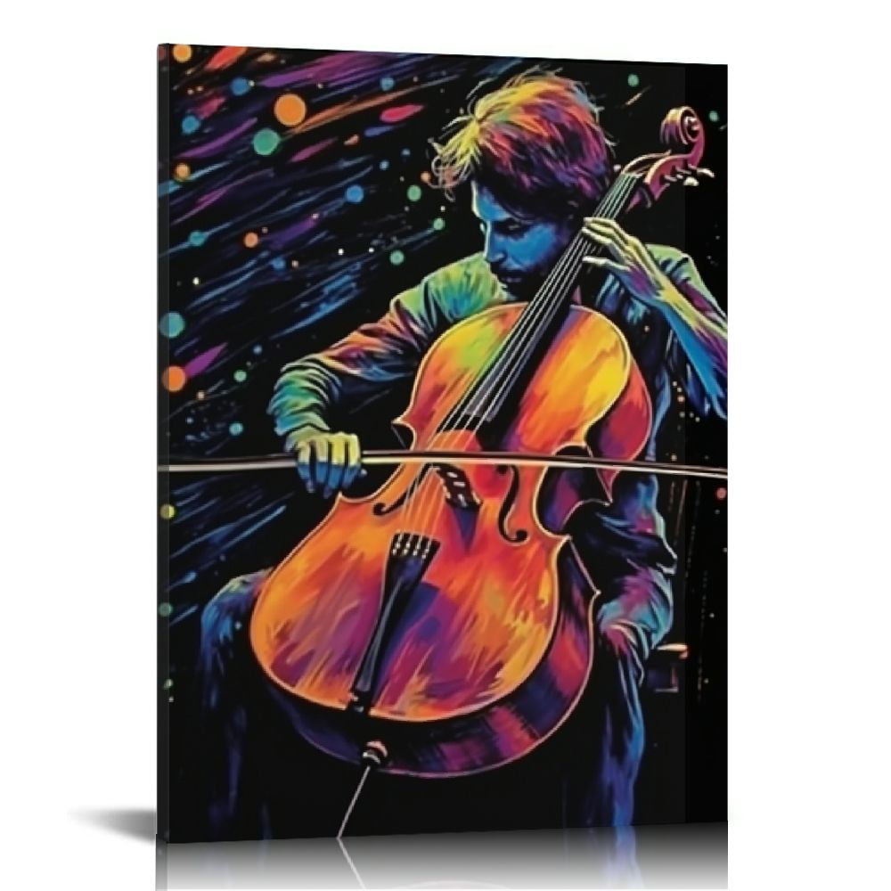 JEUXUS Watercolor Instrument Art Prints - Jazz Music Wall Art - Guitar ...