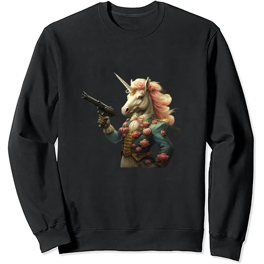 RUIYC Weird Alien Riding Unicorn Shirt Vintage for Men Women Funny ...