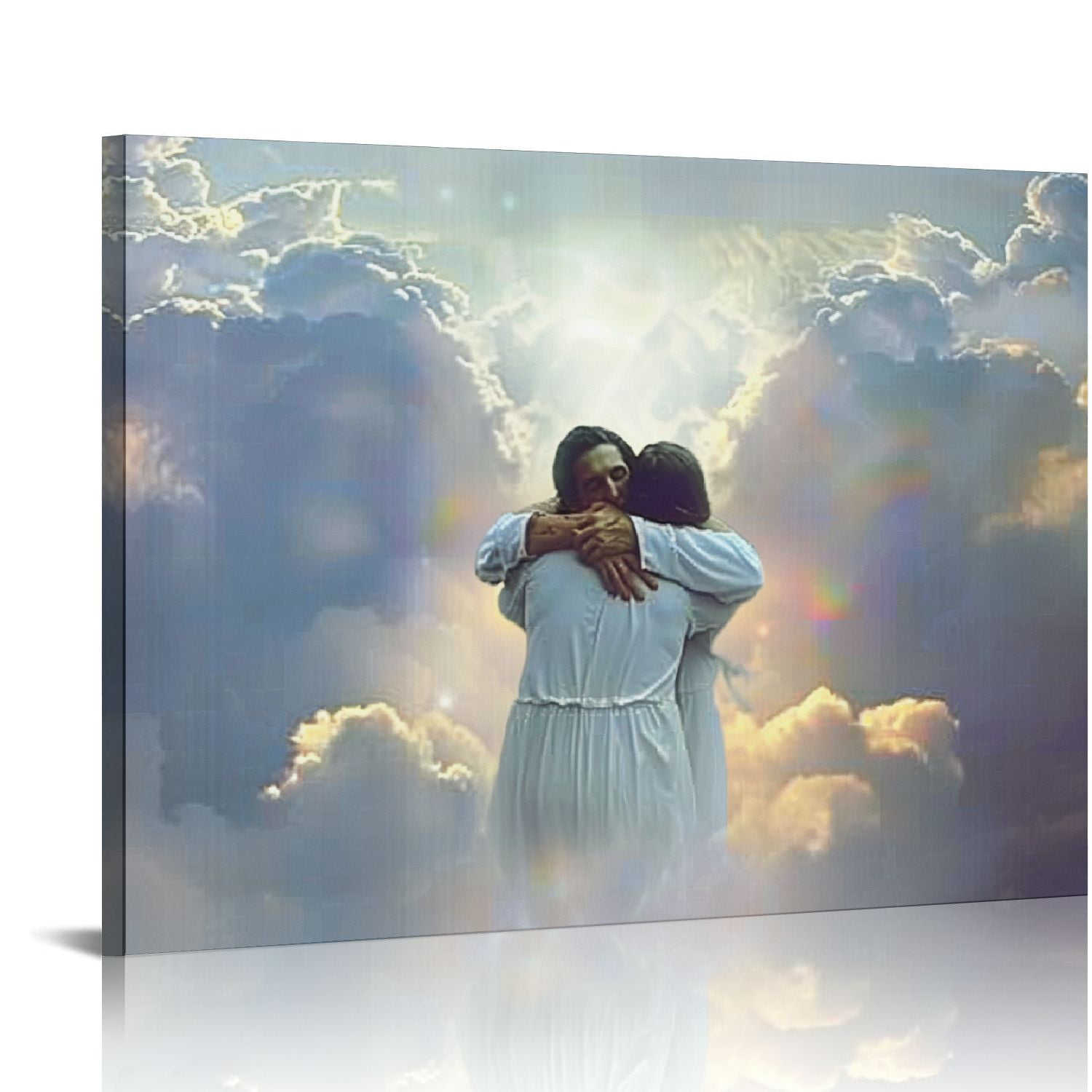 JEUXUS Welcome Home To Heaven Jesus Christ Poster Canvas Print Wall Art ...
