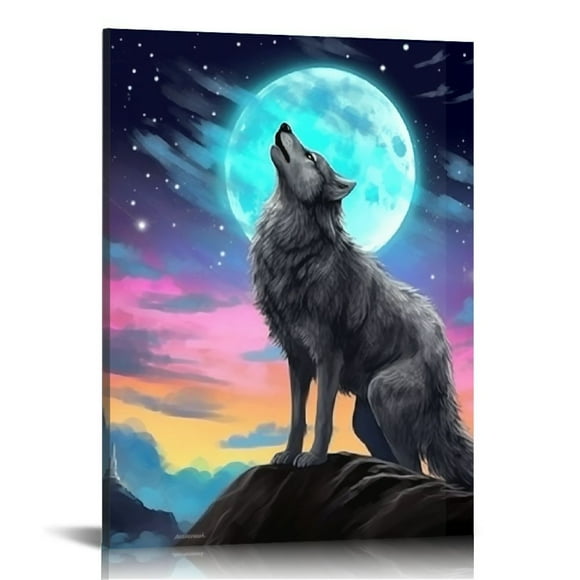 Wolf Paintings Canvas