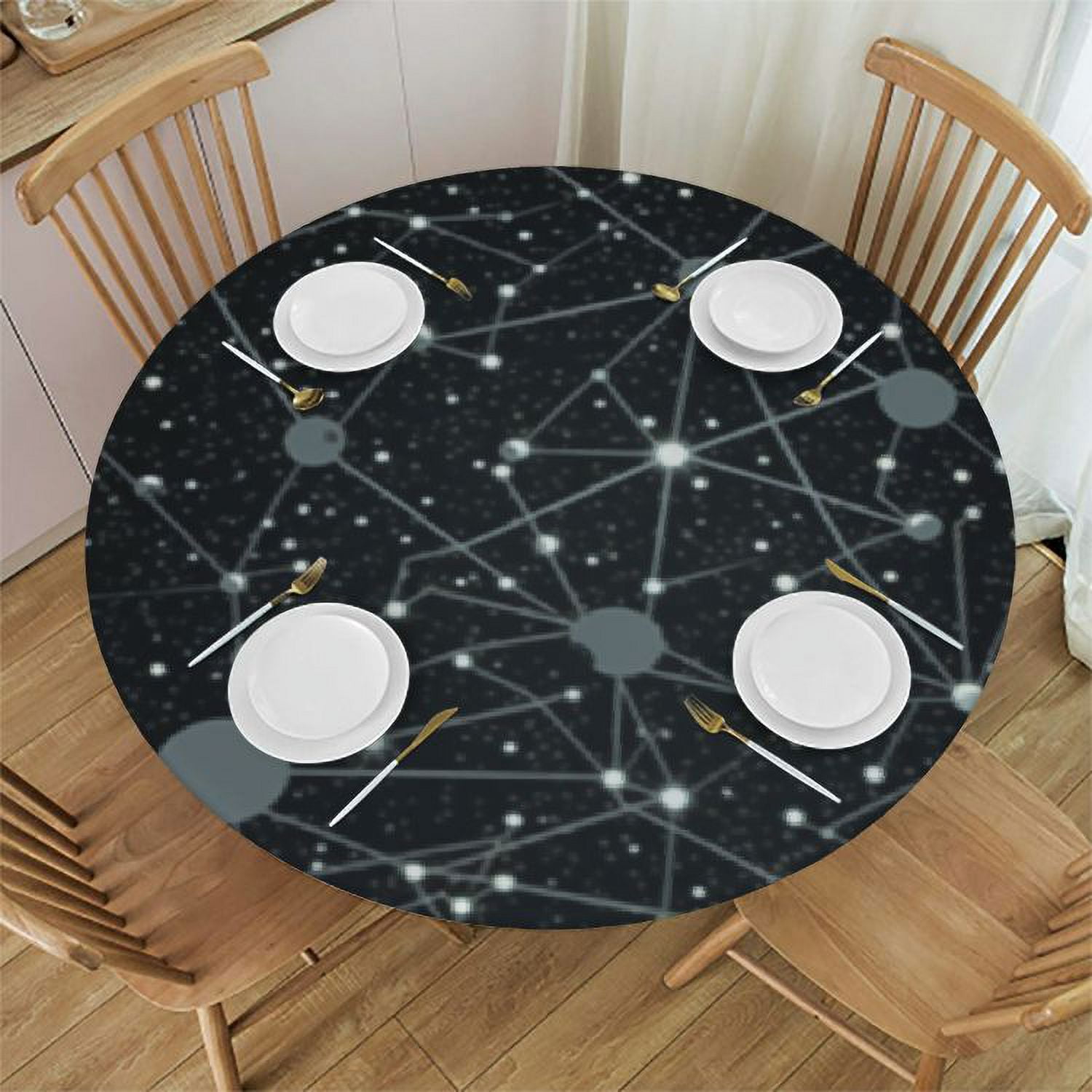 JEUXUS Zodiac Constellation Horoscope Signs in The Starry Sky Round ...
