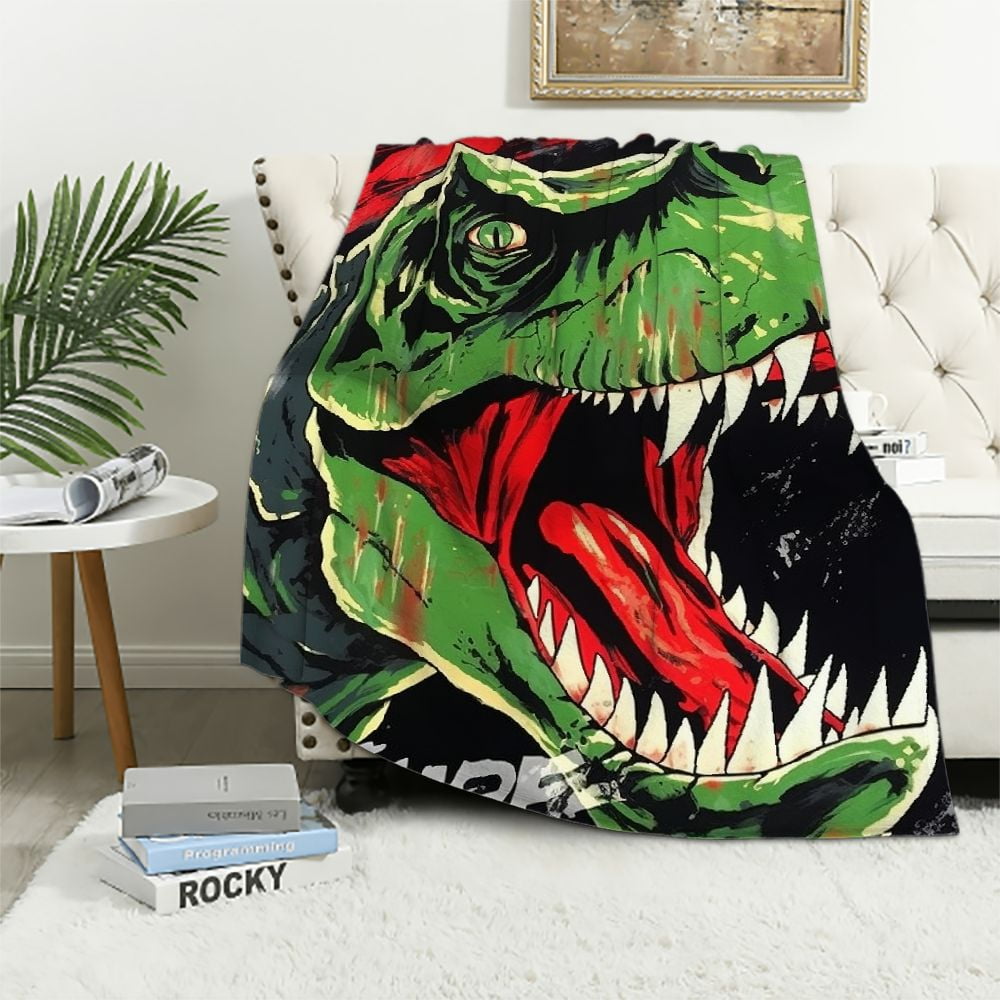 JEUXUS nhand in The Dark Dinosaurs Blanket, Kids Toddler Dinosaurs ...