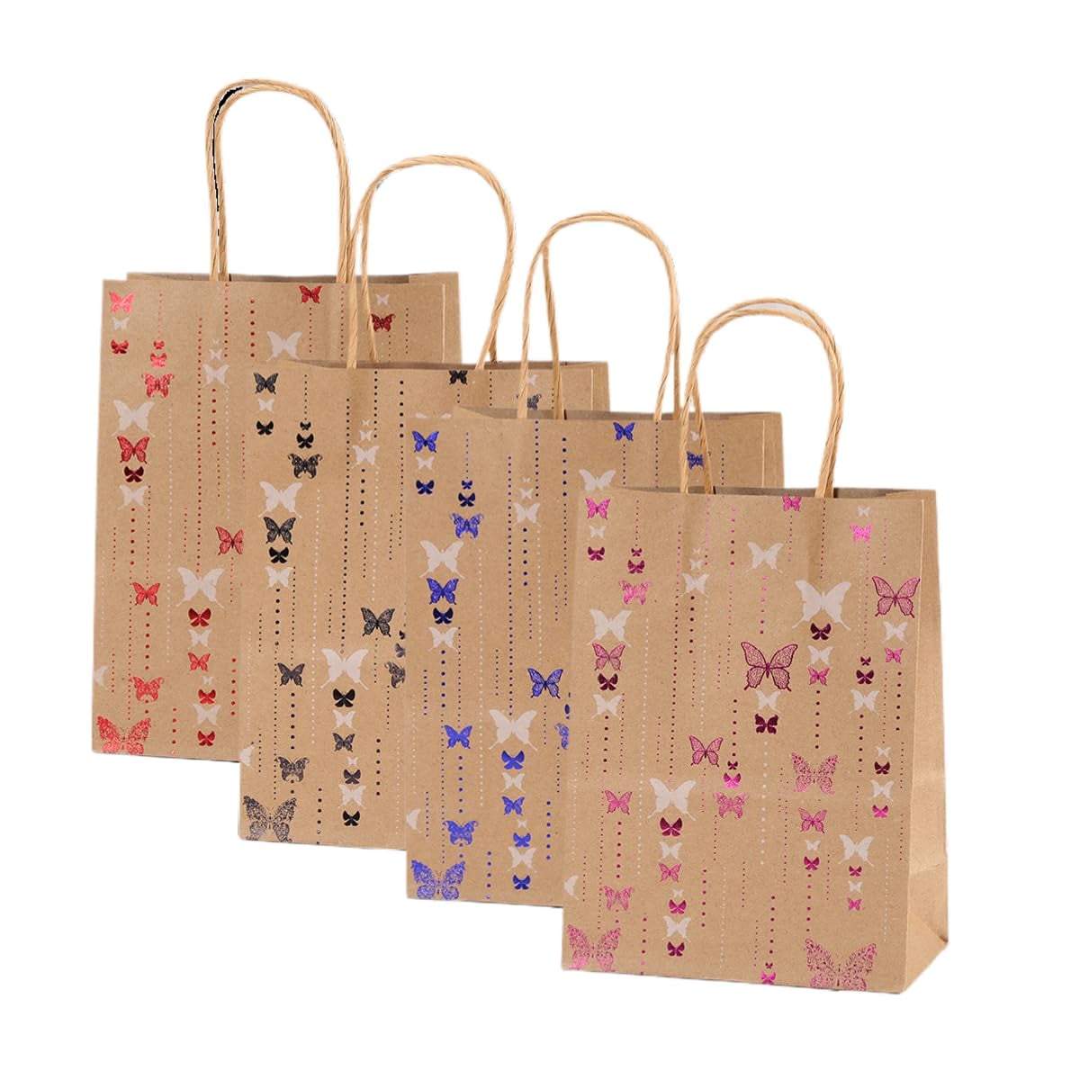 JEVLON Butterfly Themed Kraft TSF6 Paper Gift Bag-Recyclable Gift Bags ...