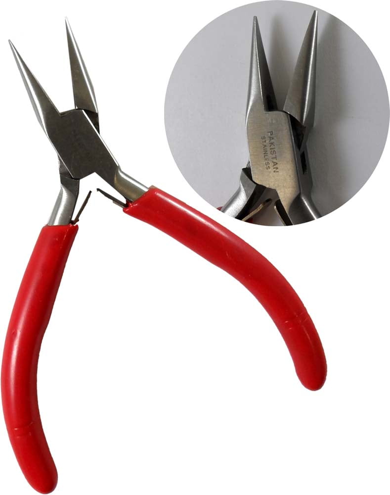 JEWEL TOOL 5" (12.7 cm) Stainless Steel Chain Nose Pliers | Box Joint ...