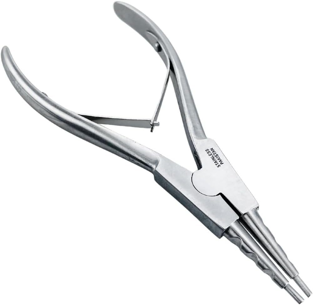 JEWEL TOOL 6" 15.2 cm Stainless Steel Ring Opening Needle Nose Pliers 3 ...