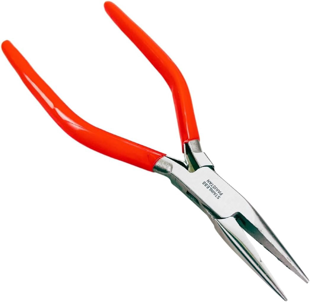 JEWEL TOOL 6.5" 16.5 cm Chain Nose Pliers Heavy Duty and Durable Smooth ...