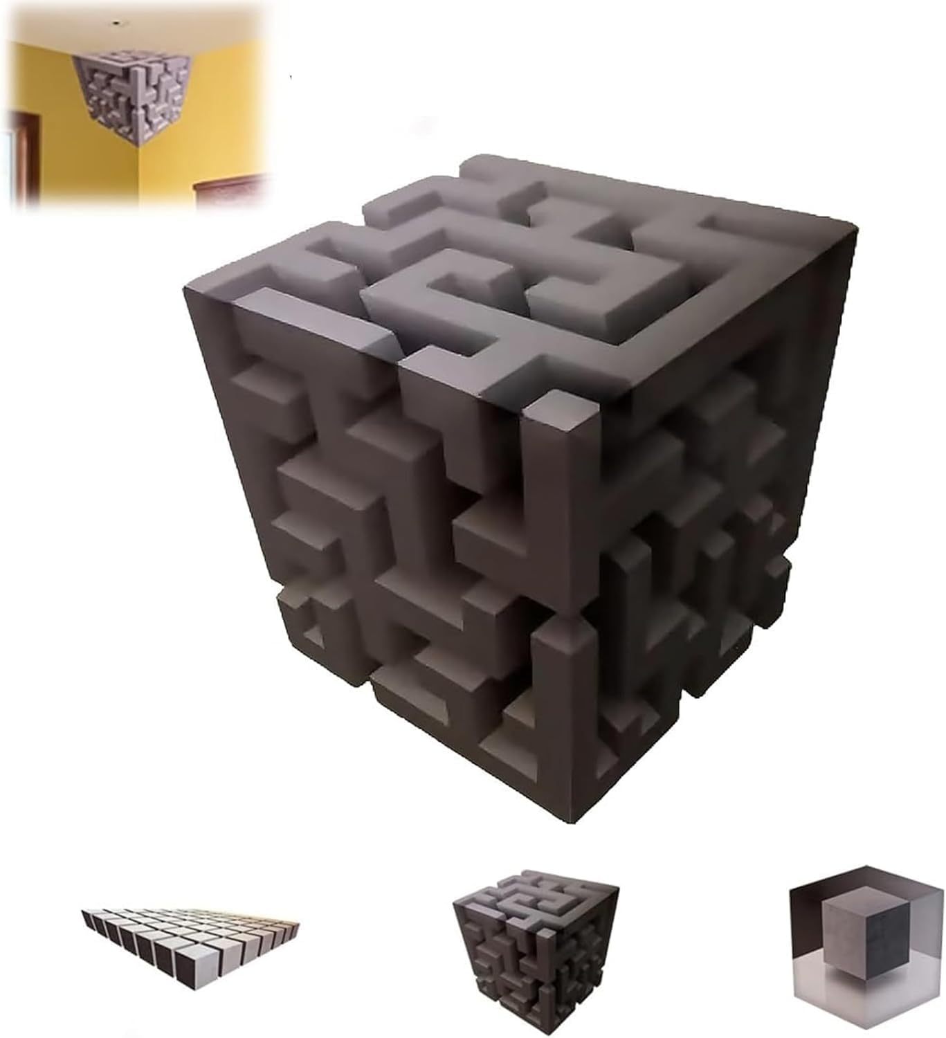JEWLALO Impossible Corners, Wall Art That Reshapes Reality, 3D Wall Art ...
