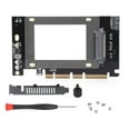 Jeyi Adapter Card Pcie X16 To U2 Sff8639 To Ssd Sata30 Dual Port