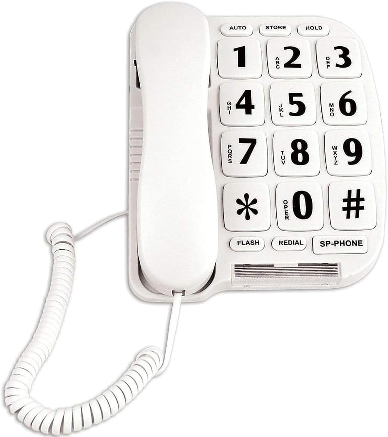 JF11W Big Button Phone for Seniors Home Large Phone Corded Landline for ...