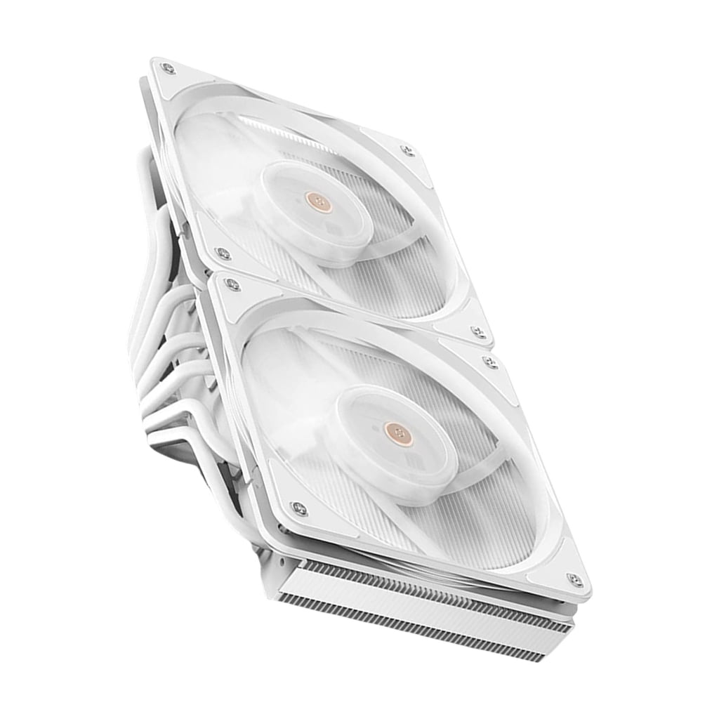JF13K Top-Down CPU Air Cooling Copper Base 2x 120mm Fans 7 Heat Pipe ...