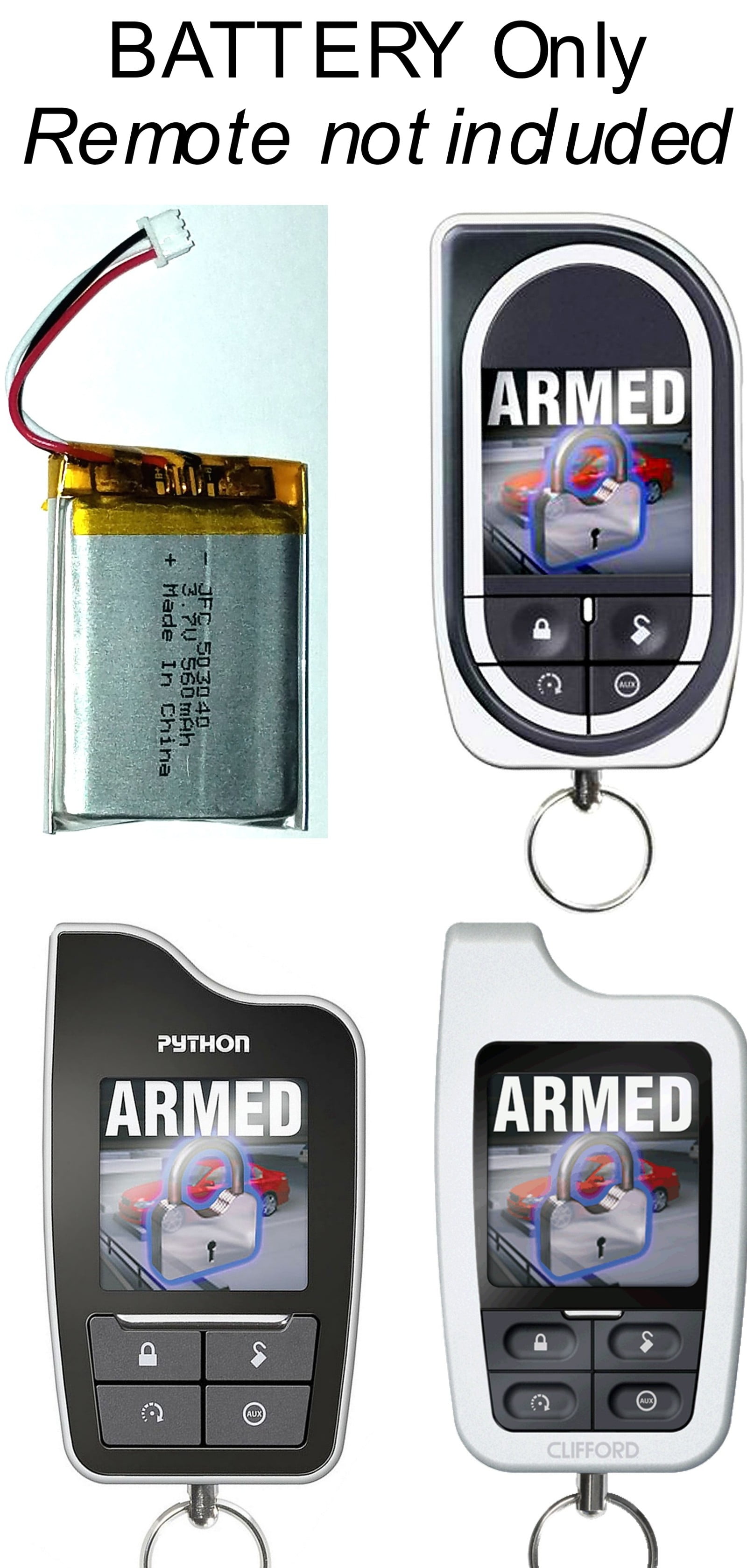 JFC 7941 New Genuine OEM Replacement Battery for Viper Python Clifford ...