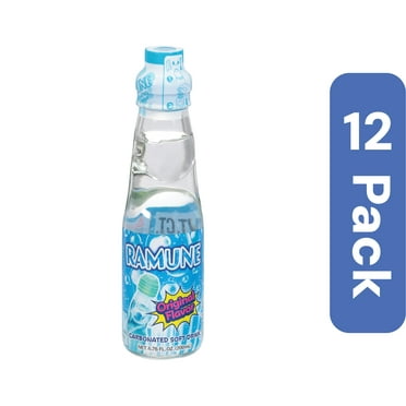 Hata Ramune Japanese Soda 6.76 oz, Assorted Flavors, 6-Pack Marble ...