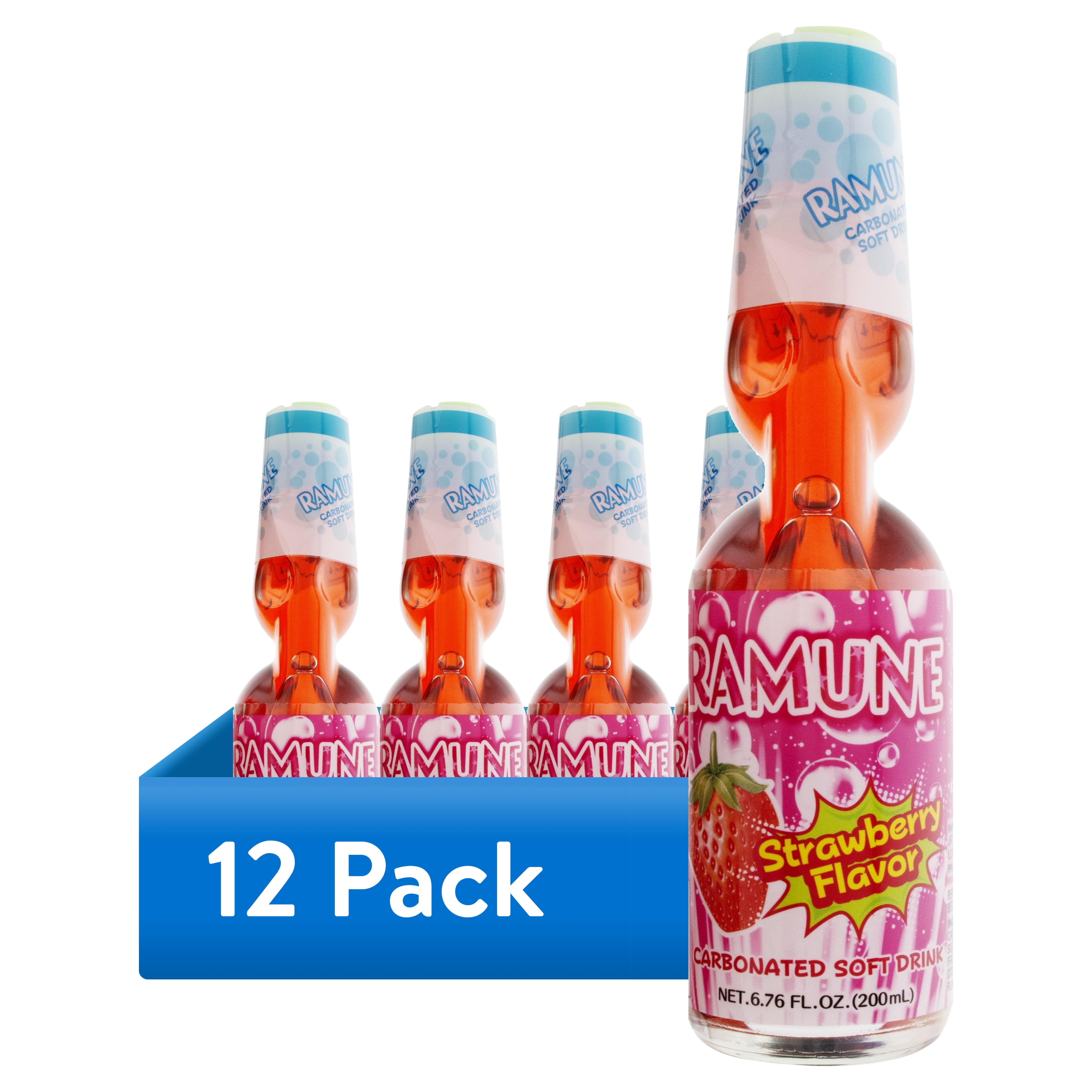 (12 pack) JFC Ramune Soft Drink Strawberry 12/6.76 Fz - Walmart.com