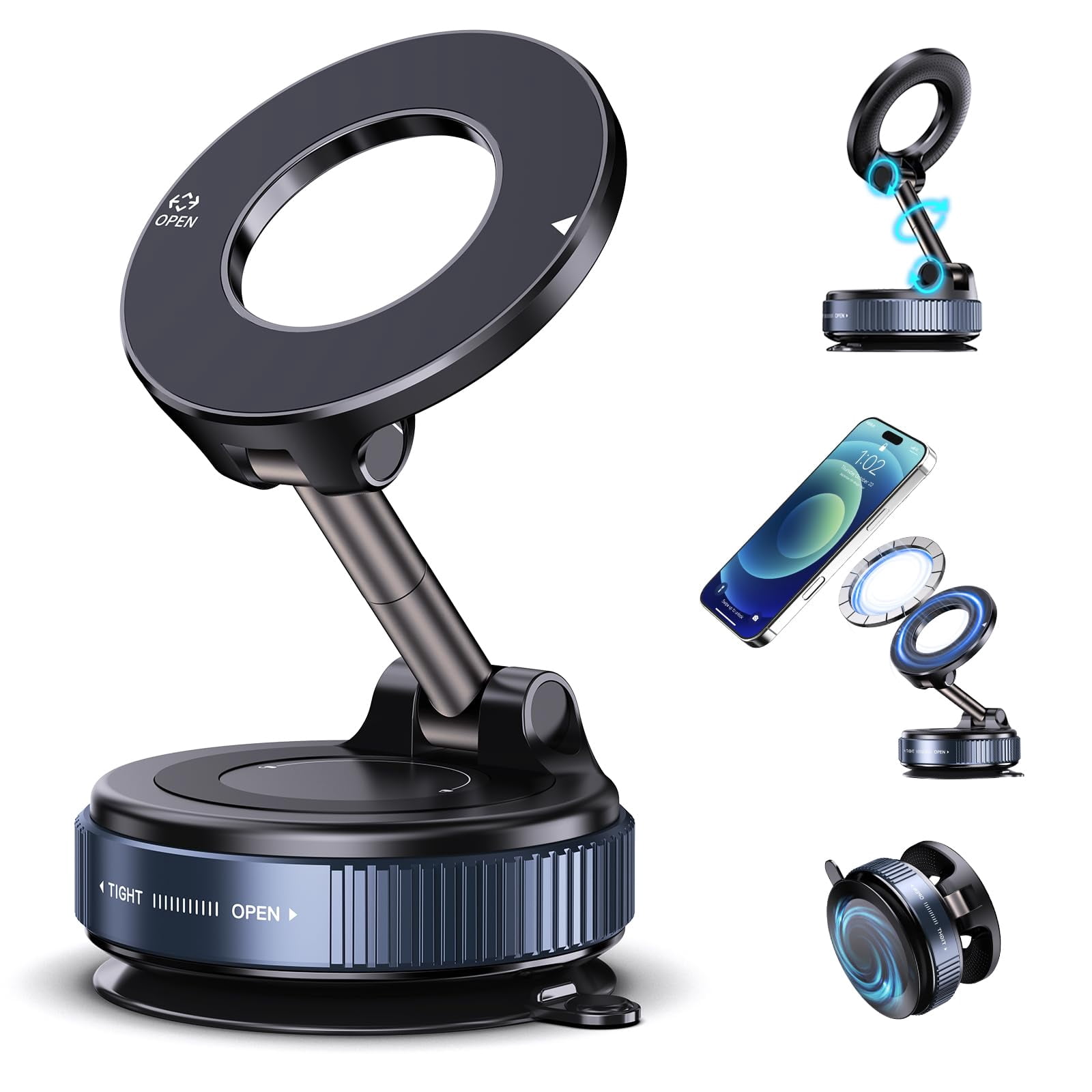 JFCHSK Vacuum Magnetic Phone SSF20 Holder, Compatible with Magsafe ...