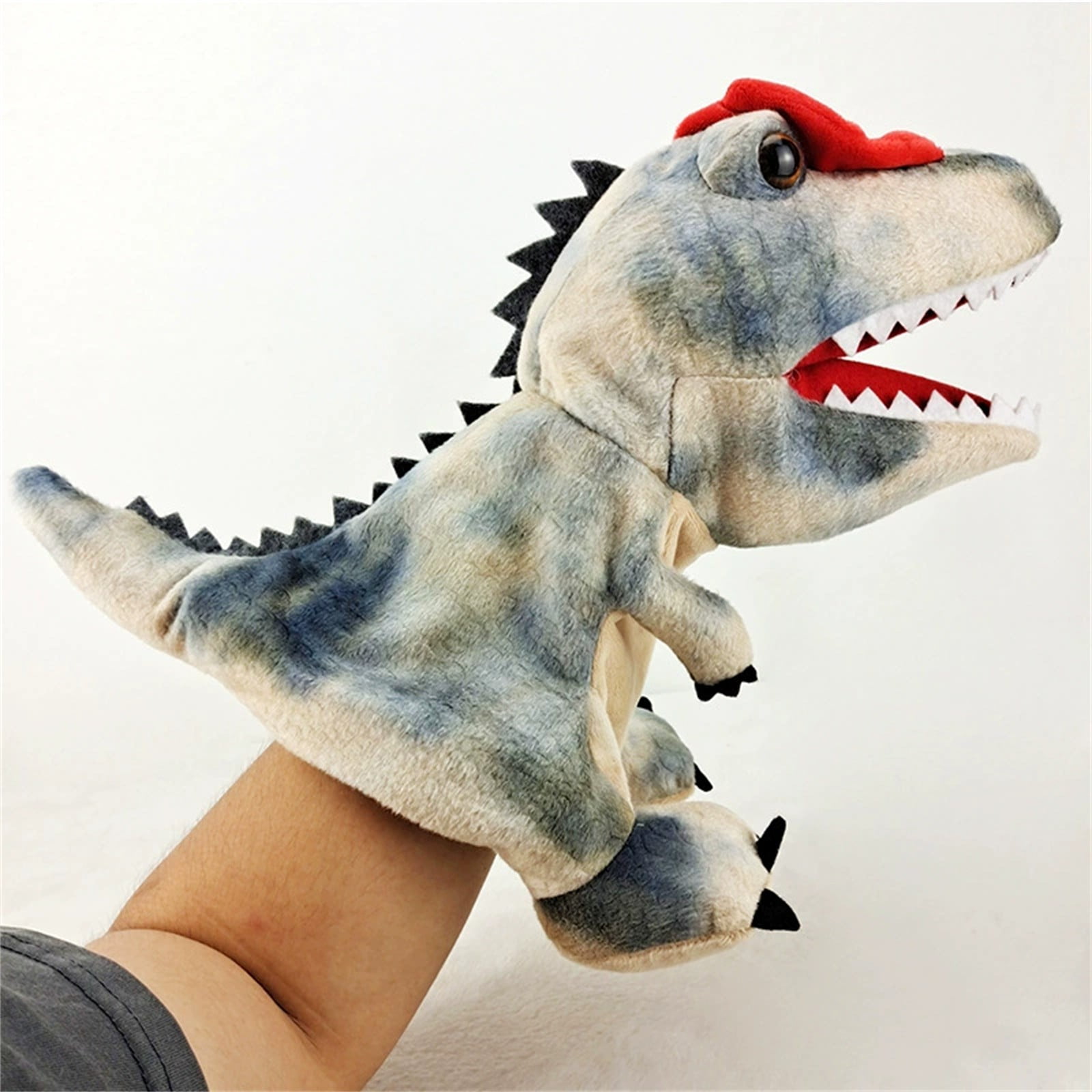 JFFTOYS Puppets Hand Puppets Puppets for Kids, Dilophosaurus Hand ...