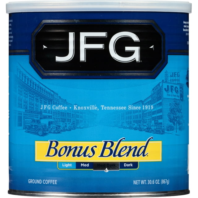 JFG Bonus Blend, Medium-Dark Roast, Ground Coffee 30.6 oz - Walmart.com