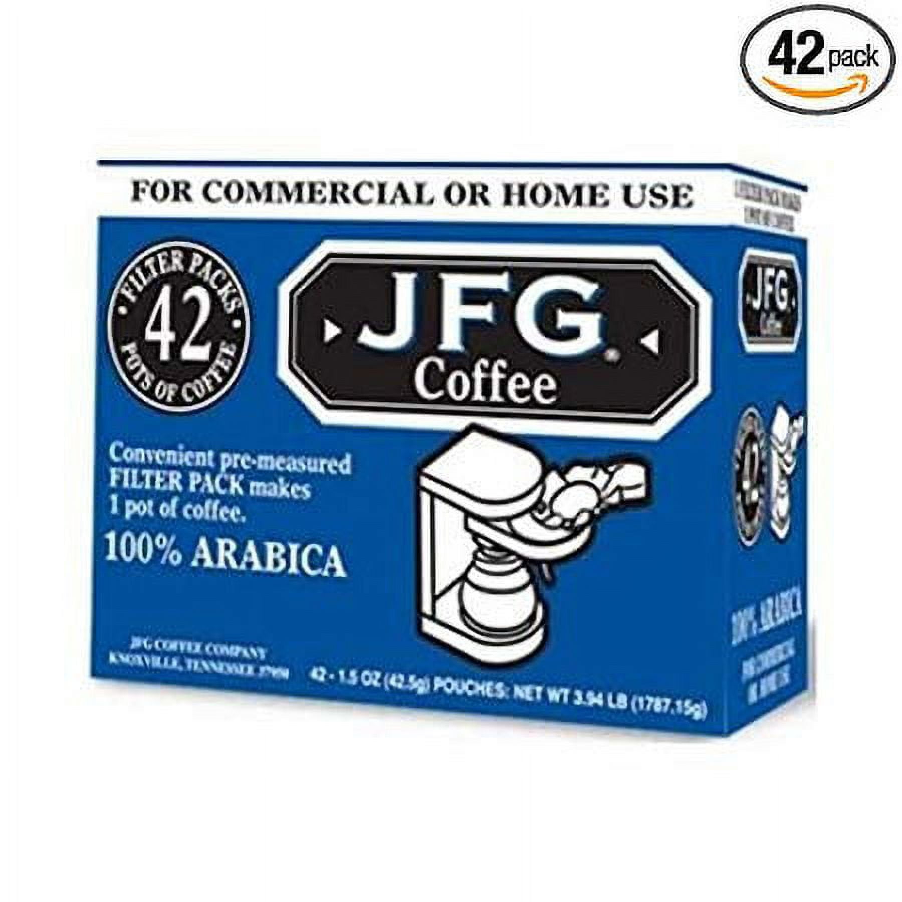 JFG Gourmet Blend Coffee Filter Pack - 42 Count, 1.5 oz Each - Walmart.com