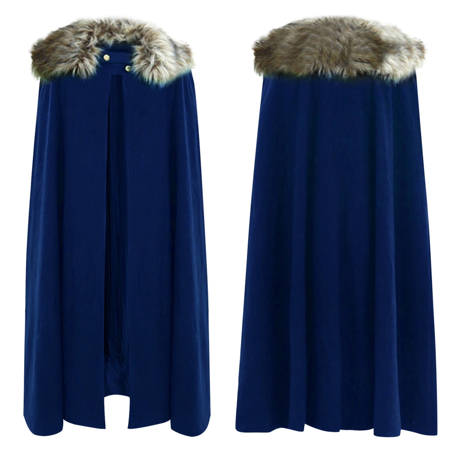 JFGHDG Cloak with Hood Men Medieval Cloak Renaissance Cloak Blue Cloak ...